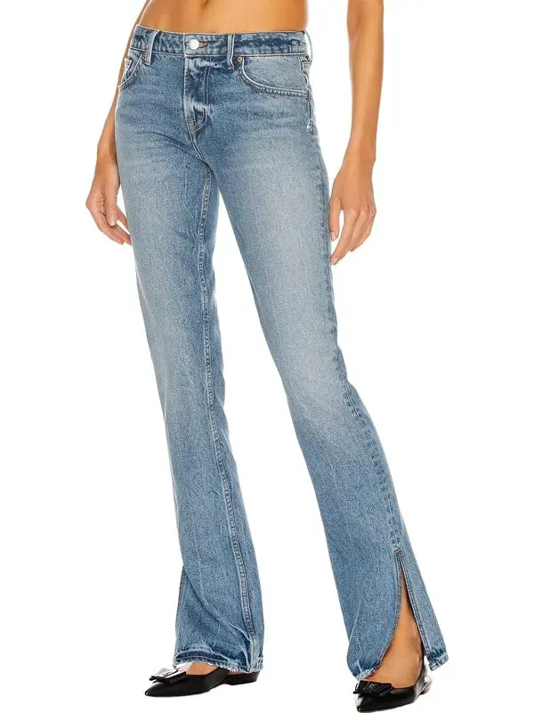 GRLFRND Hailey Low Rise Slim Boot Jeans - Melrose