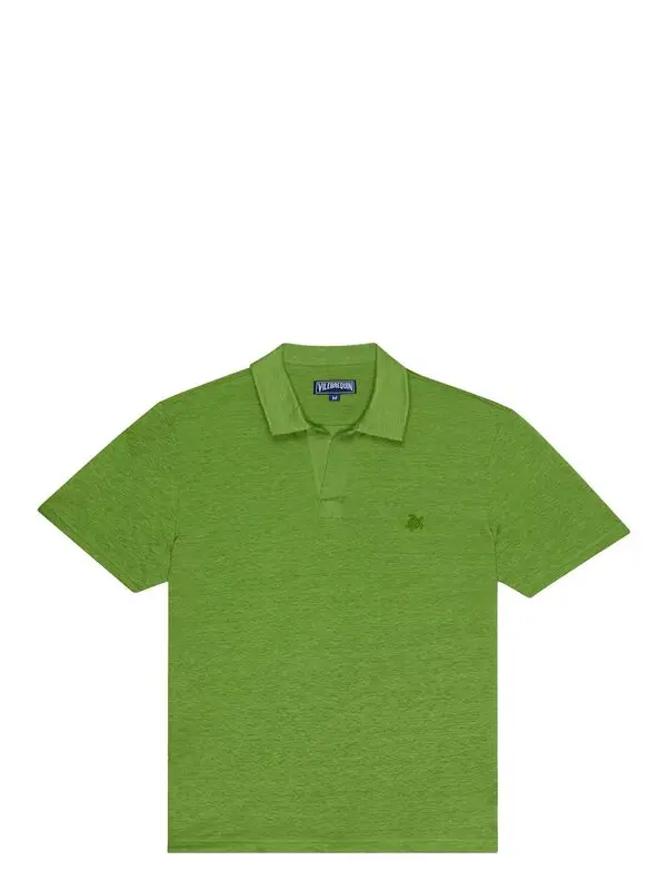 Vilebrequin Pyramid Linen Polo Shirt - Green Camo
