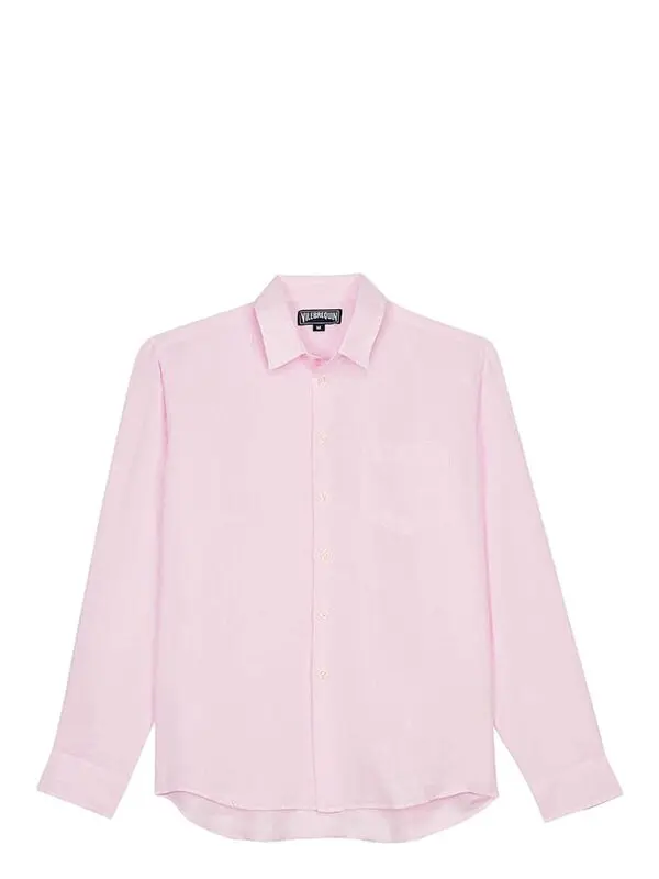 Vilebrequin Caroubis Solid Linen Sport Shirt - Ballrna