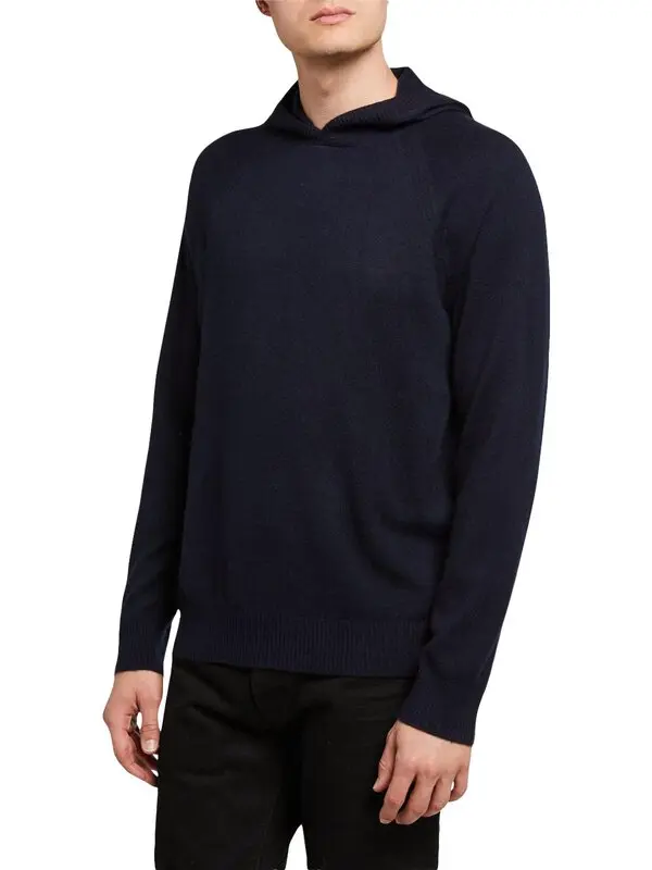 Vince Cashmere Pullover Hoodie - Coastal