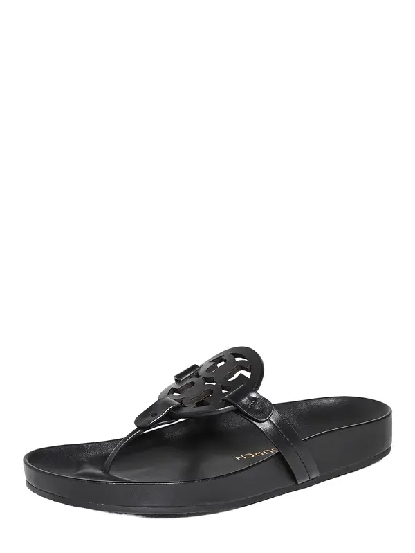 Tory Burch Miller Cloud Sandals - Perfect Black