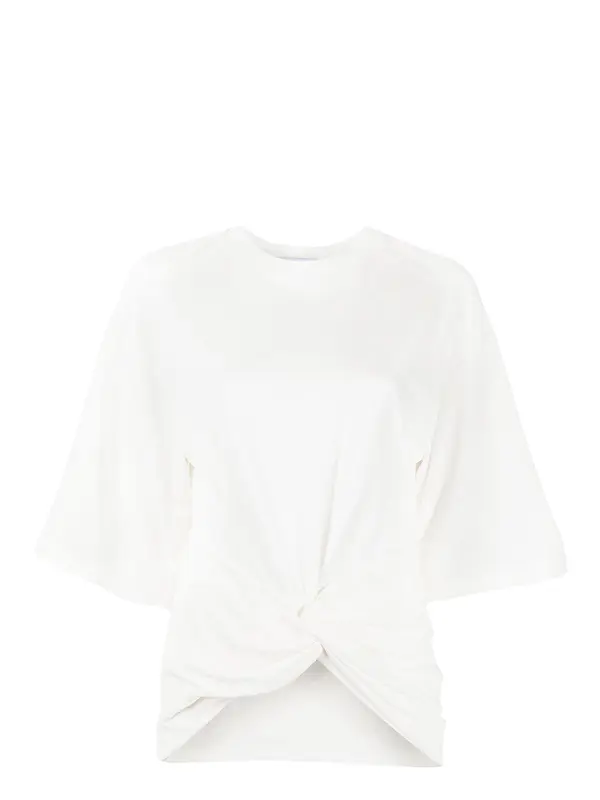 AMBUSH Gathered Crew-neck T-shirt - White