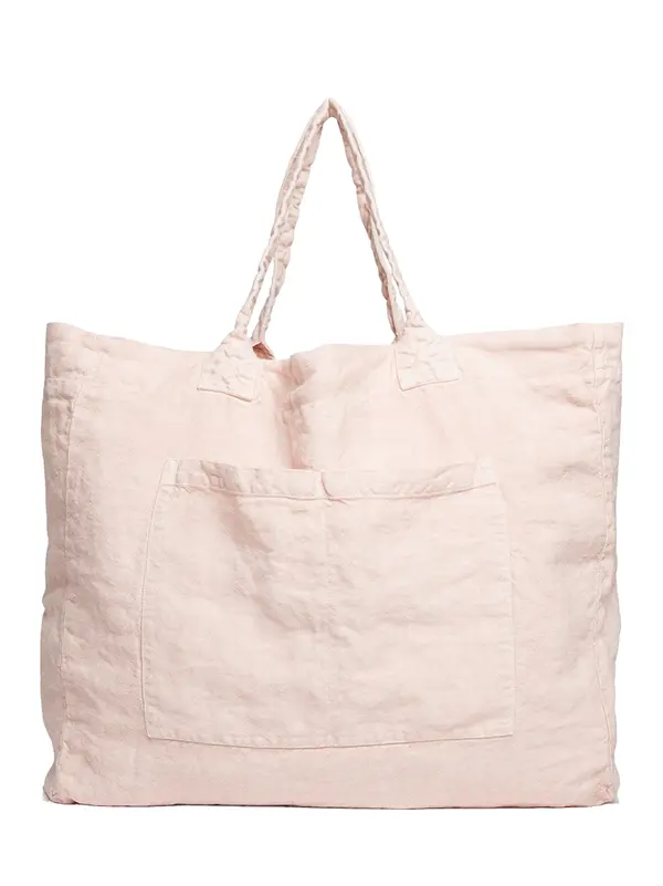 ONCE MILANO Linen Tote - Pink
