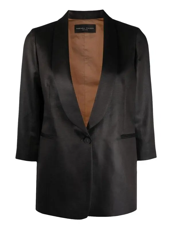 Fabiana Filippi Single-breasted Blazer - Black