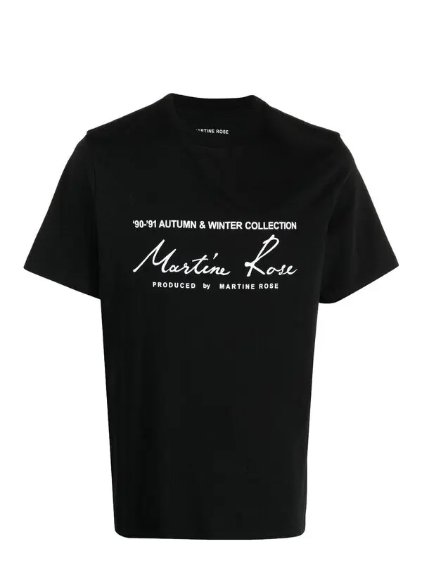Martine Rose Logo Print T-shirt - Black