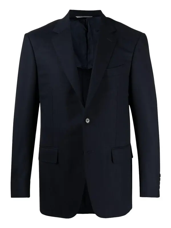 Canali Single-breasted Blazer - Blue
