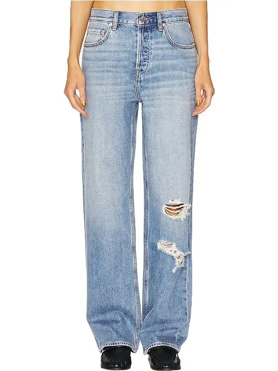 GRLFRND Bella Low Rise Boyfriend Jeans - West Village