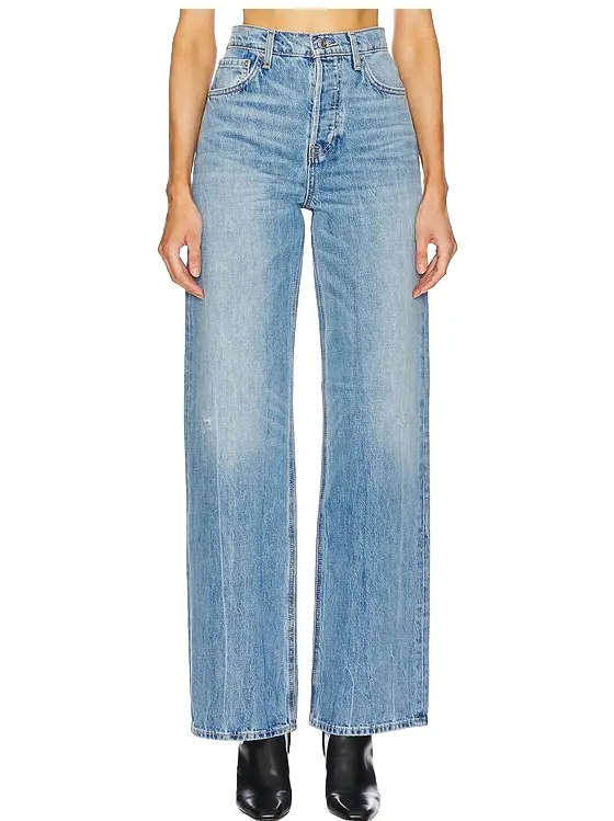 GRLFRND Brooklyn High Rise Straight Jeans - Breckenridge