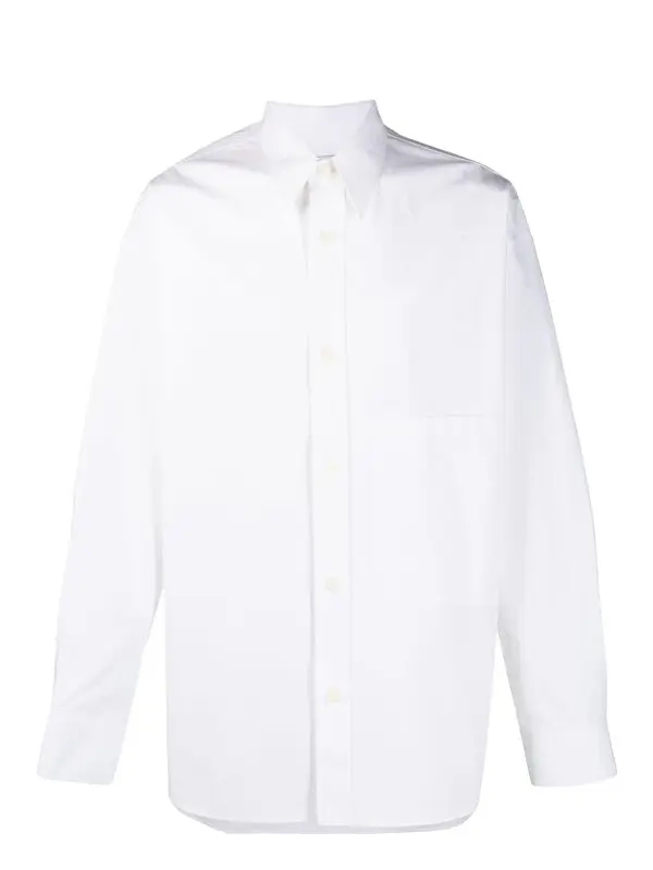 Valentino Garavani Chest-pocket Cotton Shirt - White