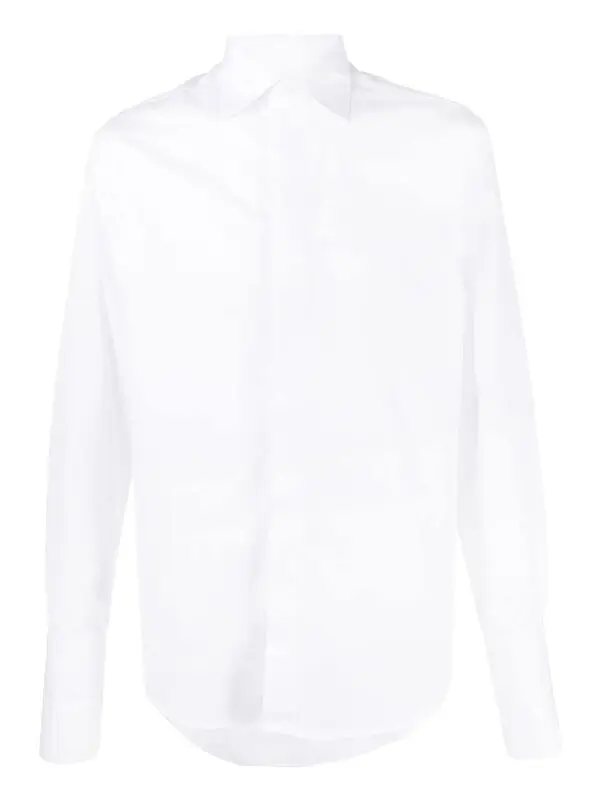 Canali Slim-cut Tailored Shirt - White