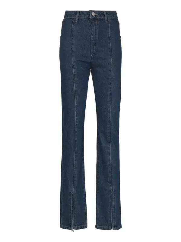 Remain Birger Christensen Jada Zip-ankle Flared Jeans - Blue