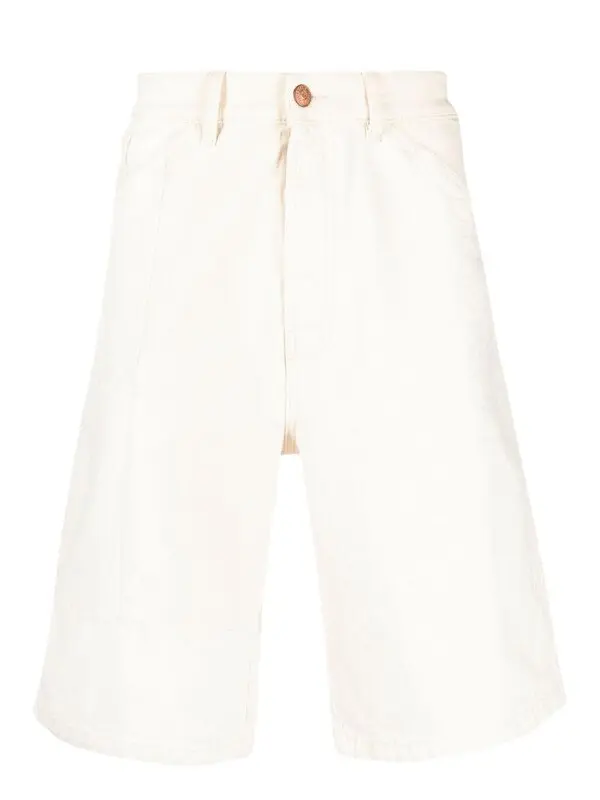 DIESEL® Panelled Knee-length Denim Shorts - Neutrals