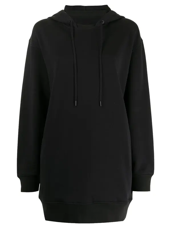 3.1 Phillip Lim Drawstring-hood Sweatshirt Dress - Black