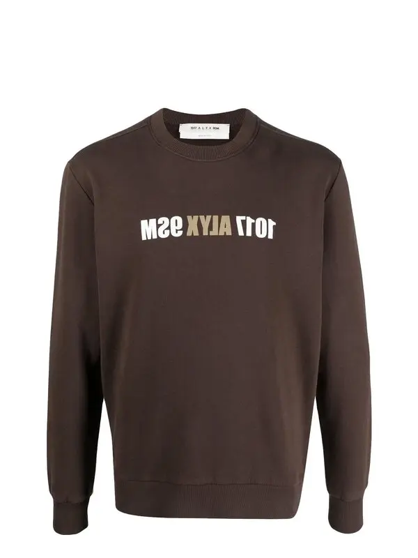 1017 Alyx 9sm Logo-print Sweatshirt - Brown