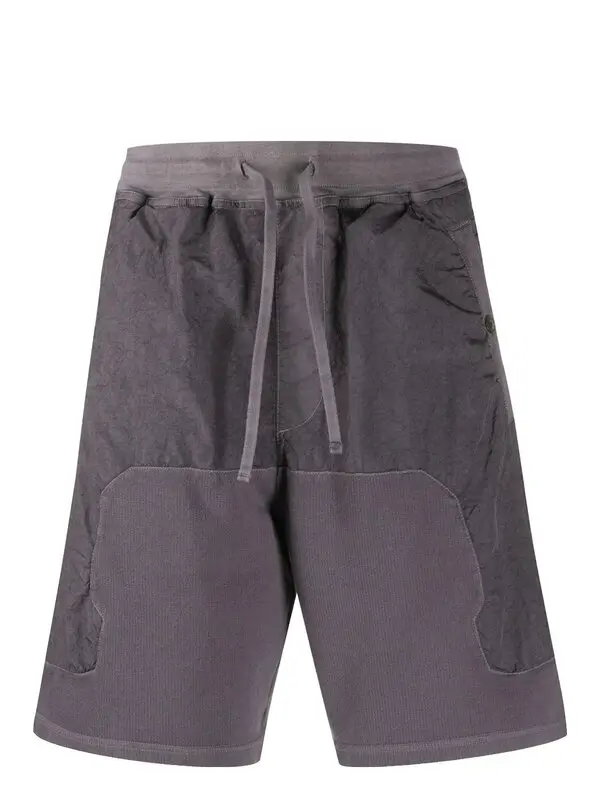 Stone Island Panelled Track Shorts - Grey