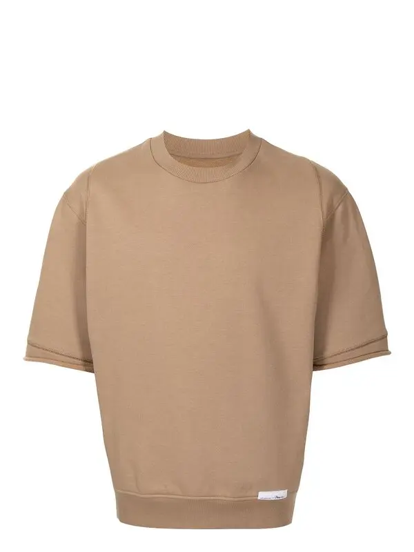 3.1 Phillip Lim Logo Patch Detail T-shirt - Neutrals