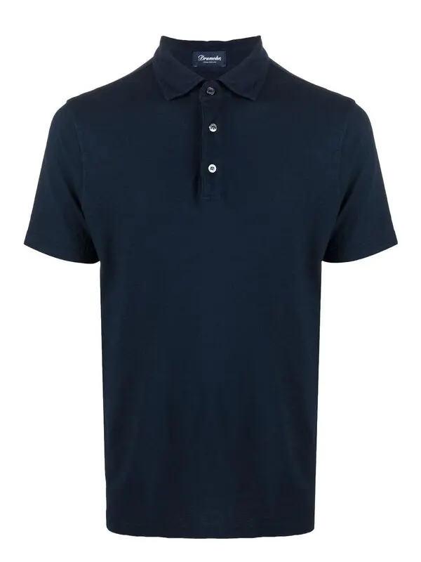 DRUMOHR Short-sleeved Polo Shirt - Blue