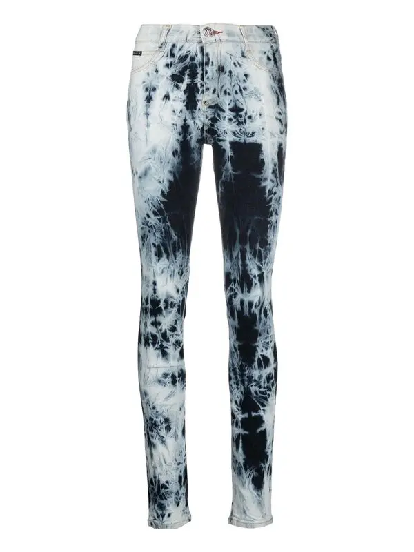 Philipp Plein High-waisted Skinny Jeggings - Blue