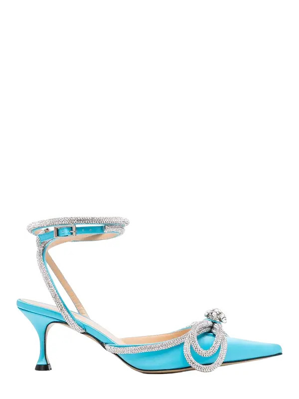 Mach & Mach Crystal-embellished Pumps - Blue