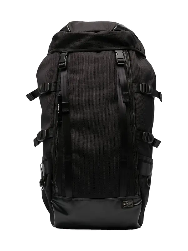 PORTER-YOSHIDA & CO Logo Patch Backpack - Black