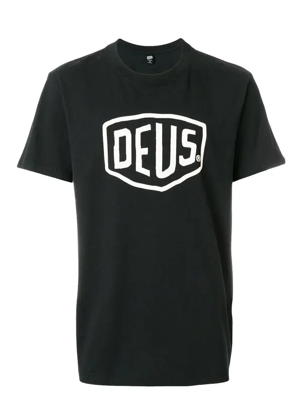 Deus Ex Machina Oversized Logo T-shirt - Black
