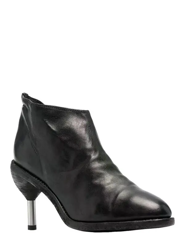 Guidi Metal-heel Ankle Boots - Black