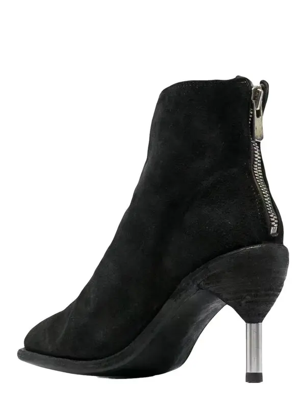 Guidi Metal-heel Suede Boots - Black