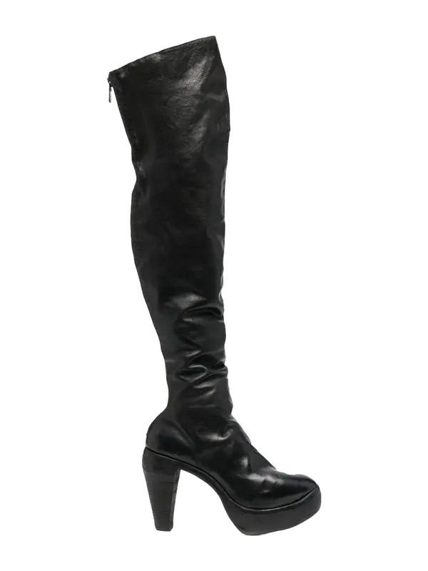 Guidi Over-the-knee Leather Boots - Black