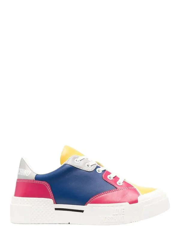 Moschino Colour-block Panel Sneakers - Yellow
