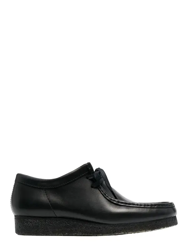 Clarks Wallabee Derby Shoes - Black
