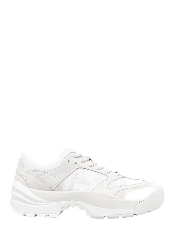 Kenzo Multi-panel Lace-up Sneakers - White