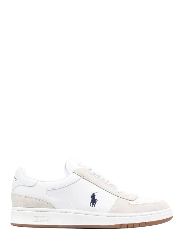 Ralph Lauren Court Leather Sneakers - White