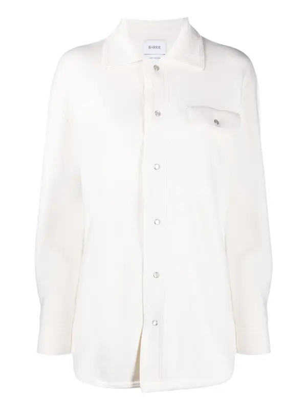BARRIE Chest Flap-pocket Shirt - Neutrals