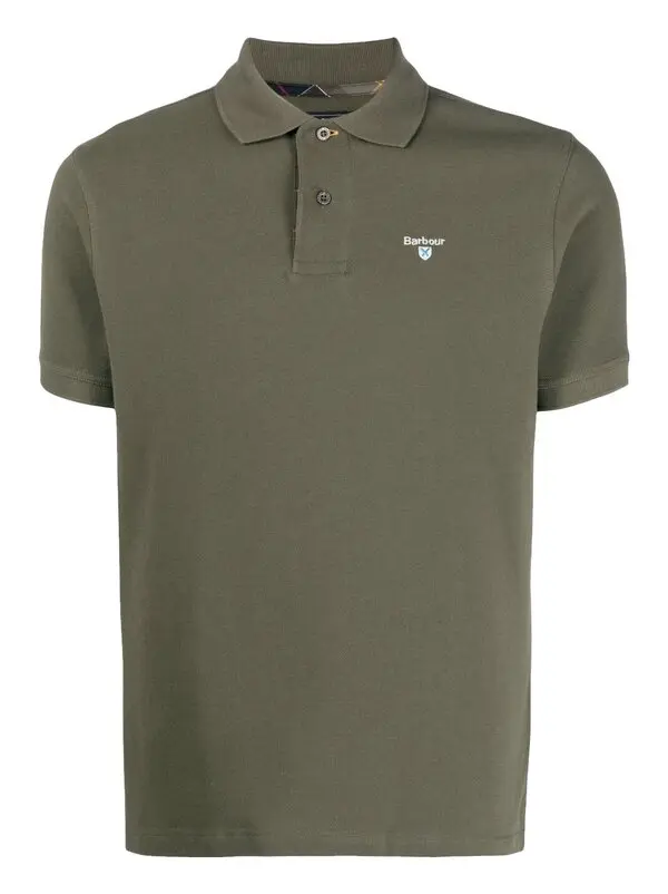 Barbour Logo-embroidered Polo Shirt - Green