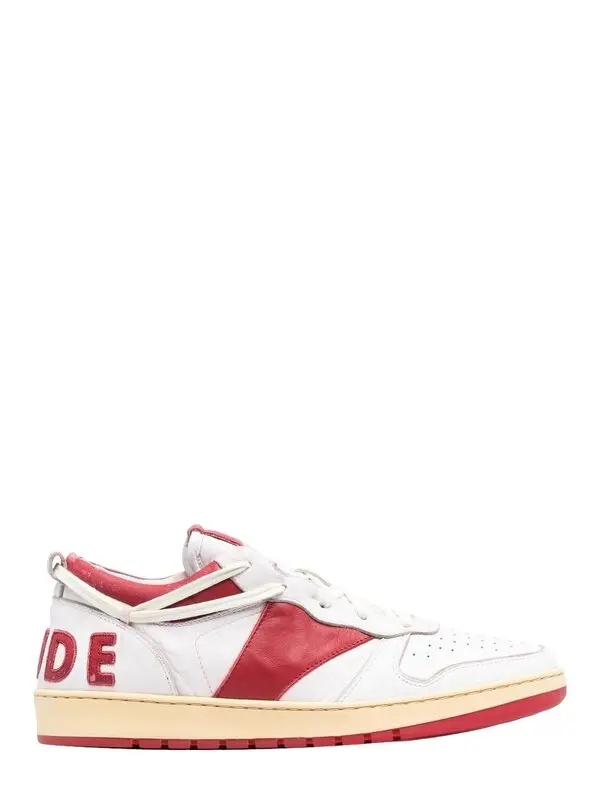 Rhude Two-tone Lace-up Trainers - White