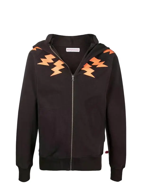 WALTER VAN BEIRENDONCK Zip-up Hoodie - Brown