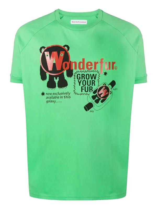 WALTER VAN BEIRENDONCK Wonderful Print T-shirt - Green