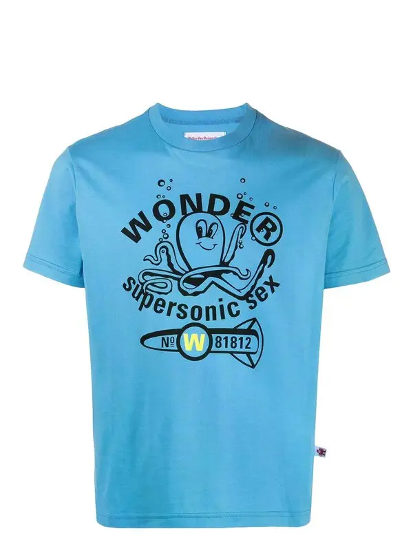 WALTER VAN BEIRENDONCK Supersonic Sex T-shirt - Blue
