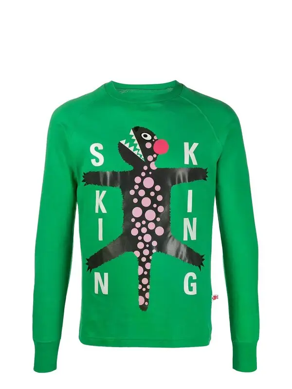 WALTER VAN BEIRENDONCK Skin King Graphic Sweatshirt - Green