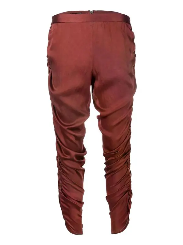 Dolce & Gabbana Cropped Ruched Trousers - Red