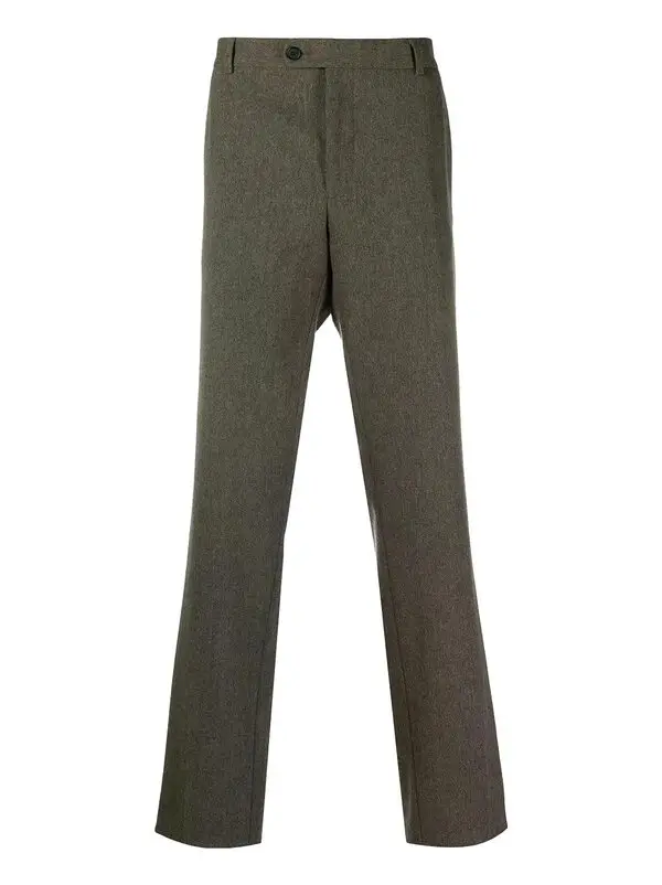 WALTER VAN BEIRENDONCK Straight-leg Trousers - Green