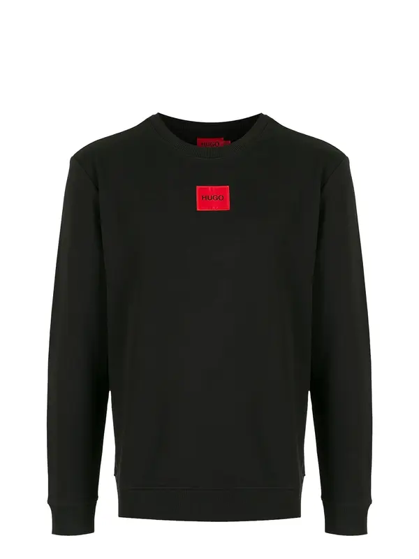 Hugo Logo-patch Sweatshirt - Black