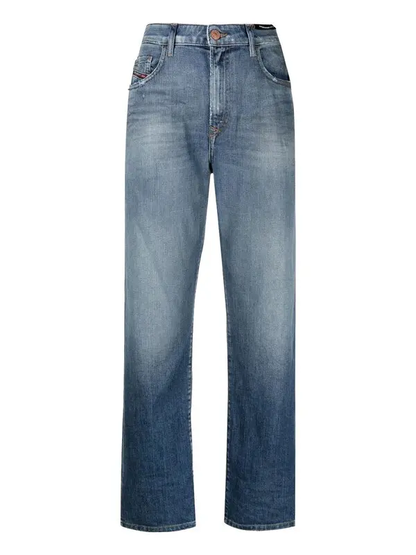 DIESEL® D-reggy Cropped Jeans - Blue