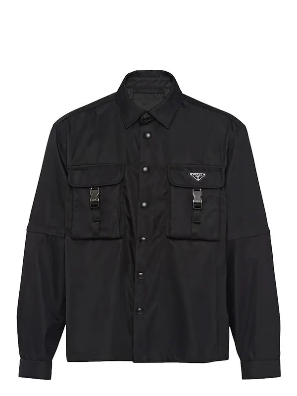 Prada Re-nylon Cargo Sport Shirt - Nero