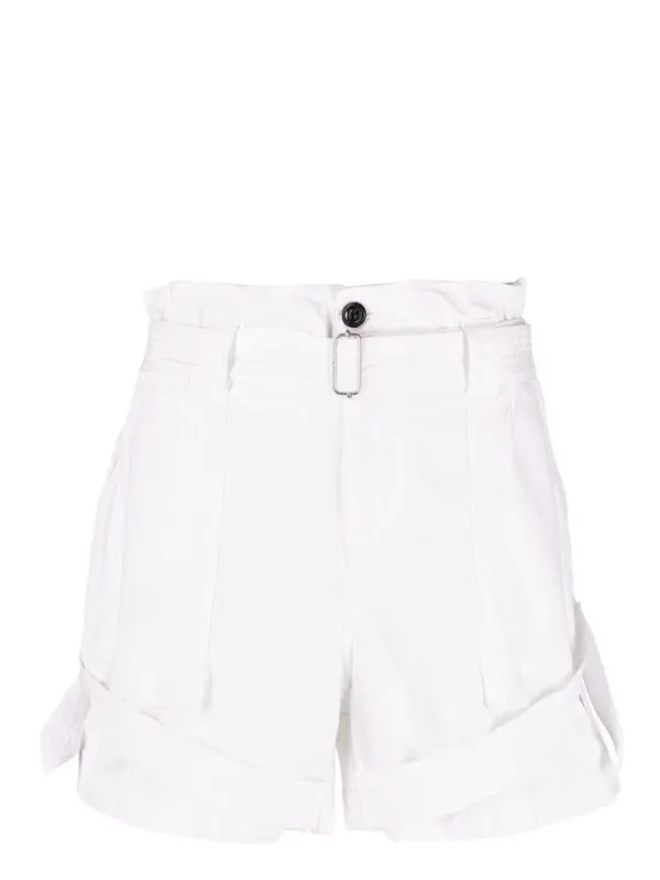 DIESEL® Paperbag-waist Shorts - White