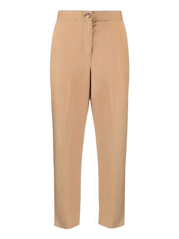 Liu Jo Inset-pocket Straight Trousers - Neutrals