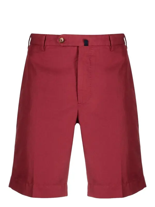 Incotex Knee-length Chino Shorts - Red