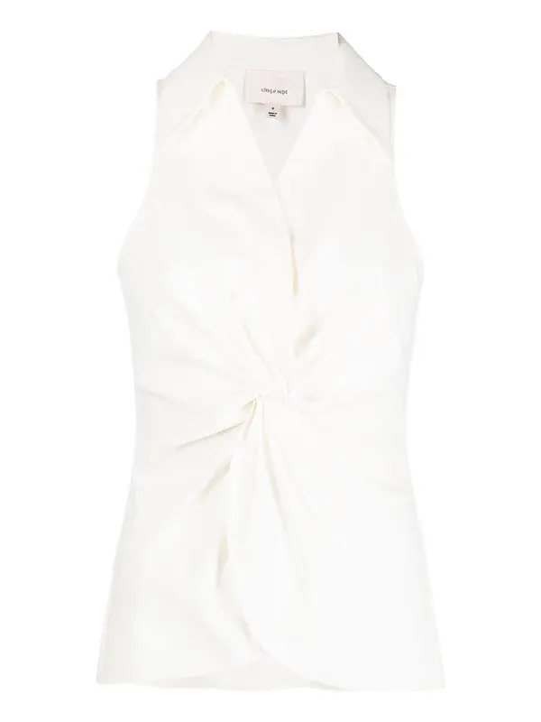 Cinq À Sept Mckenna Sleeveless Blouse - White