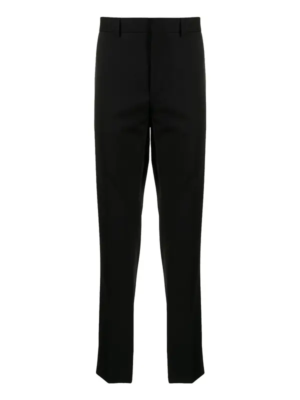 Ralph Lauren Purple Label Straight-leg Tailored Trousers - Black