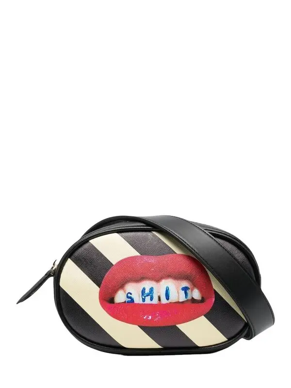 SELETTI Graphic Print Belt Bag - Black